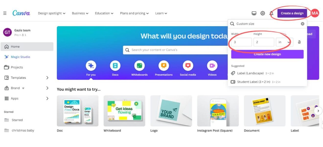 How To Make Labels On Canva I Easy Tutorial I OneFoxyBlogger