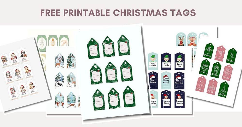 Free Printable Christmas Tags To Spread Holiday Cheer