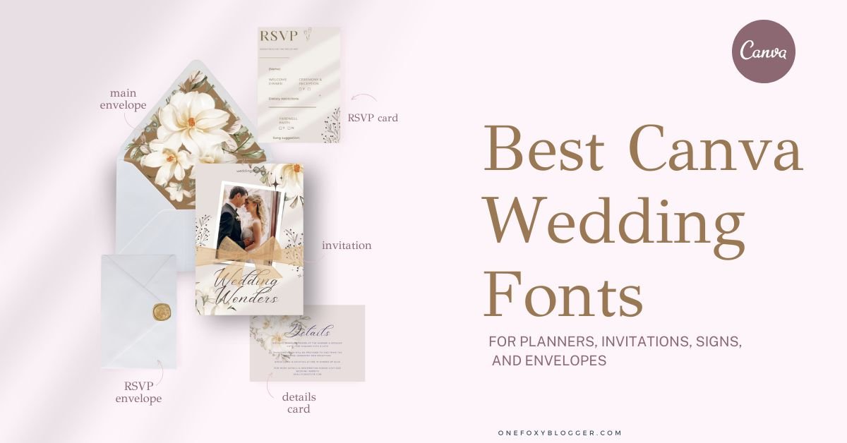 29 Stunning Canva Fonts For Wedding Planners And Designs